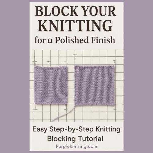 How to Block Knitting: A Beginner’s Guide | Purple Knitting